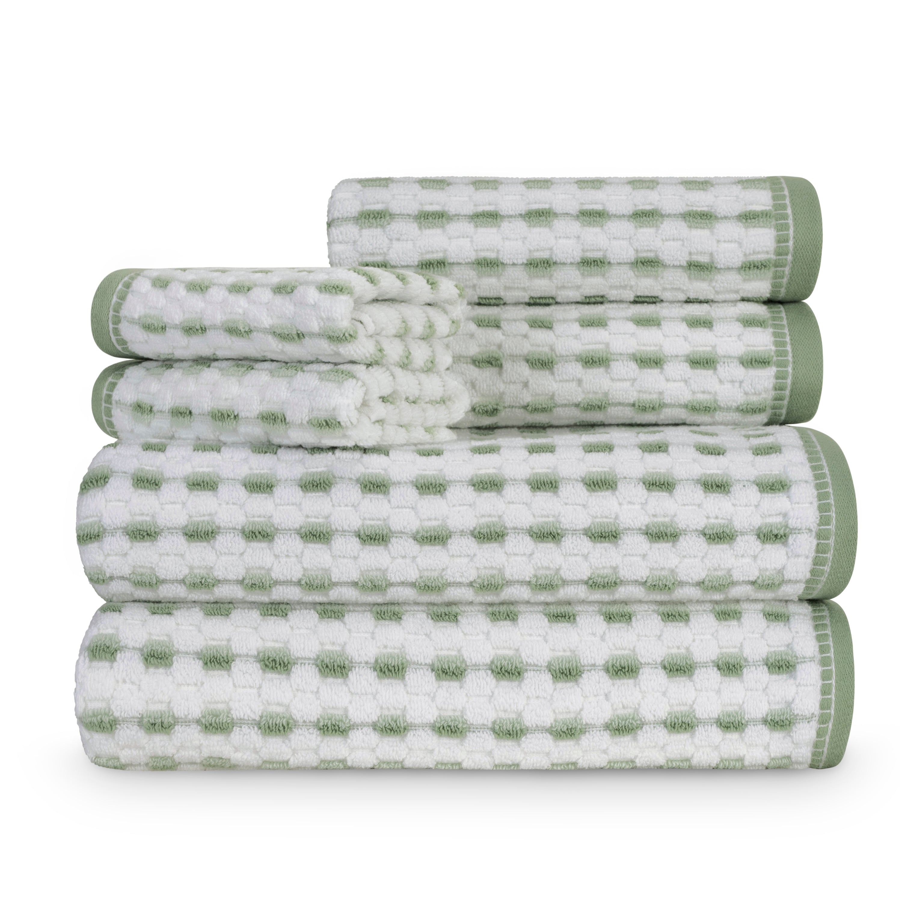 CARO Home: Devon 6-Piece Towel Set incl. 2 bath, hand & wash towels ...