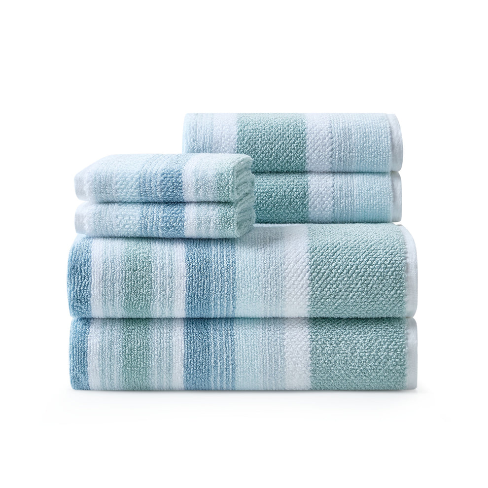 CARO Home: Montauk 6-Piece Towel Set incl. 2 bath, hand & wash towels ...